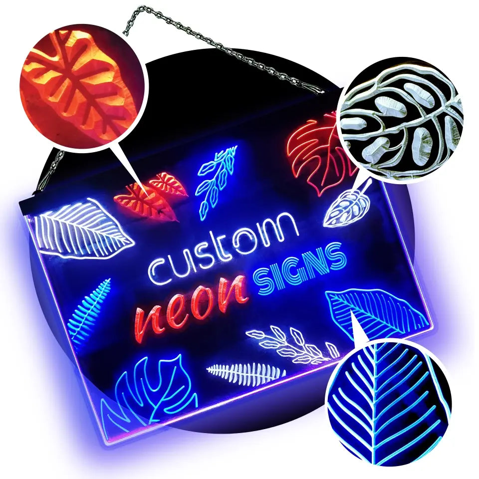 Custom Made Led Neon Signs Dual Color And Tri Color St6 Tm Xx And St9 Tm Advpro