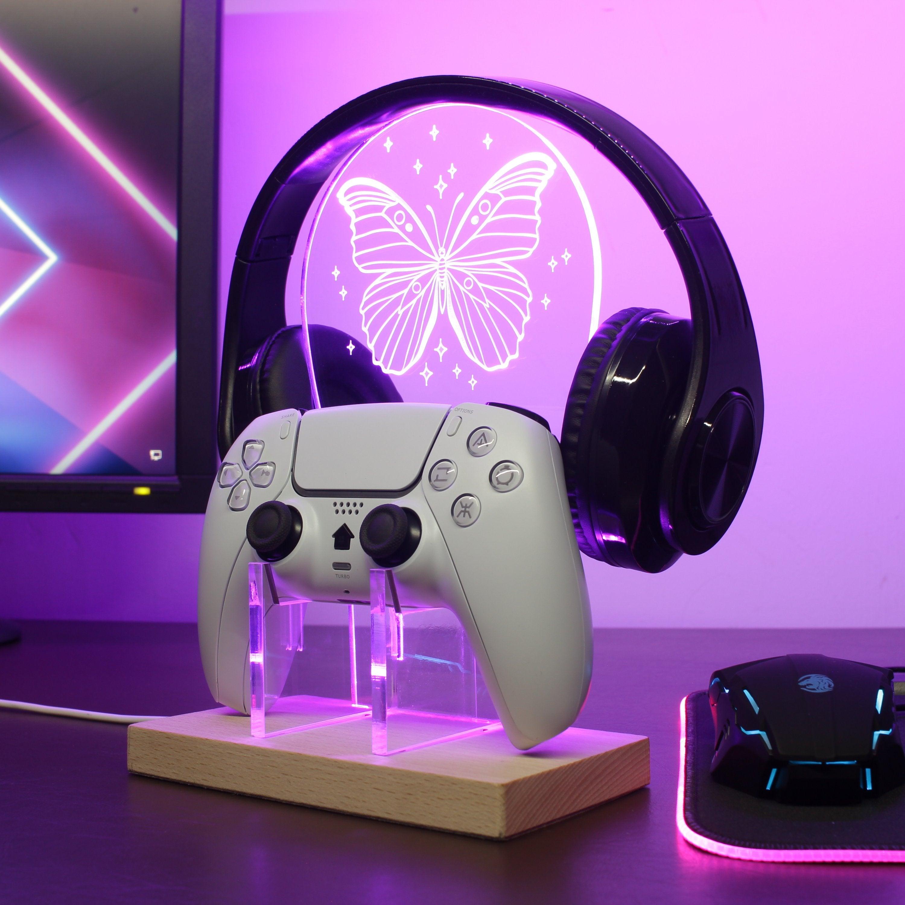 Gamer Controller Stands with LED Neon Sign | ADVPRO